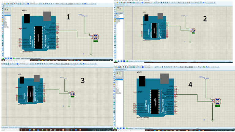 Intefacing Servo Motor Control with Arduino in Proteus
