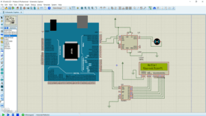 Control DC Motor With LCD Display In Proteus