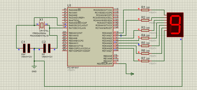 Interfacing 7-Segment Display with PIC Microcontroller