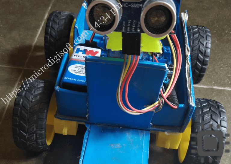 Arduino Obstacle Avoiding Robot Car Using Ultrasonic Sensor And Servo Motor