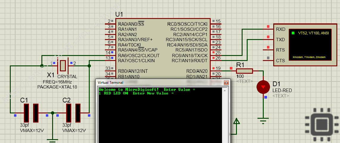 Usart Communication Using Pic Microcontroller