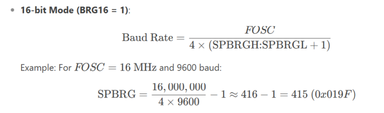 USART/UART Communication with PIC16F1517 Microcontroller