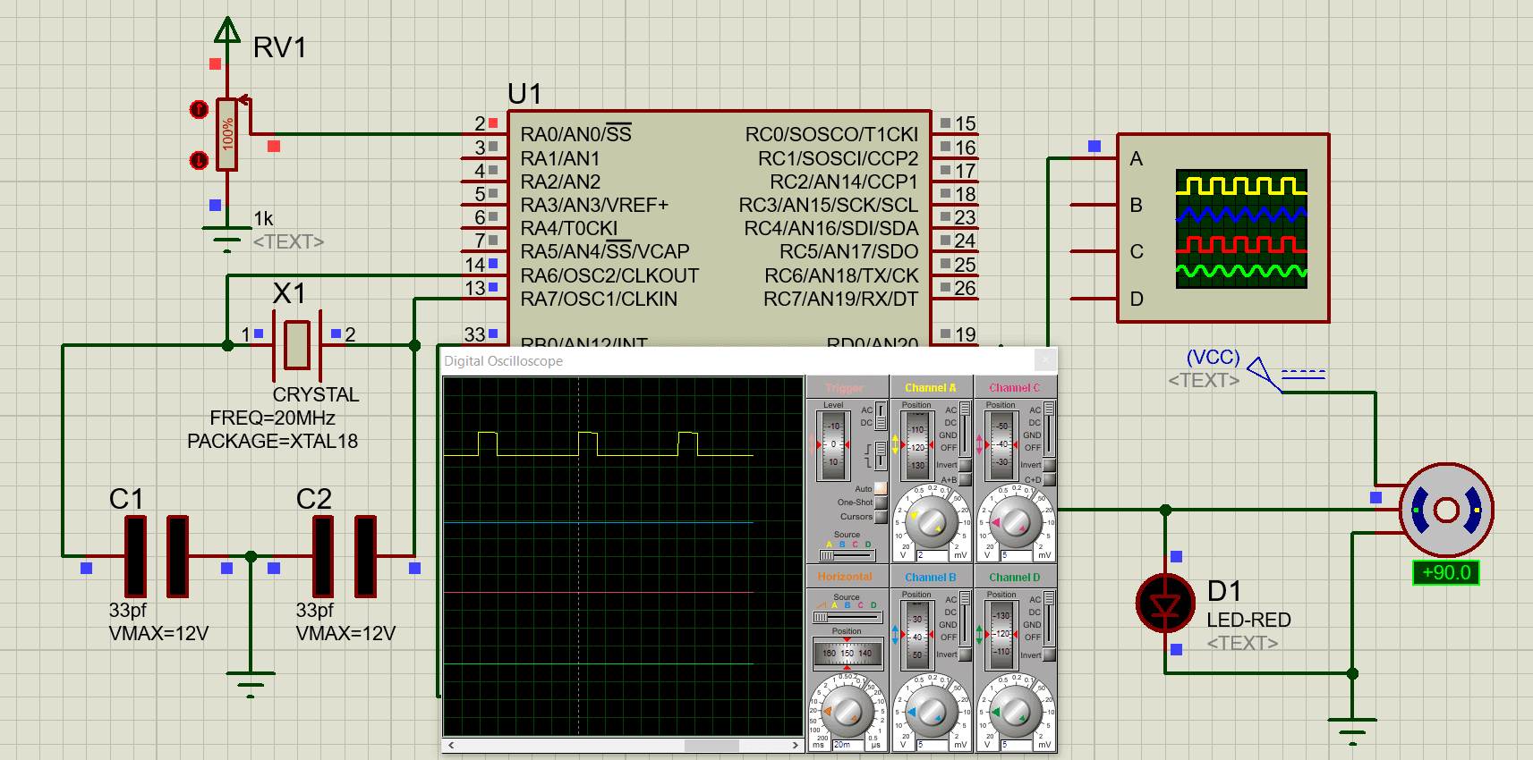 Interfacing Servo Motor Control with PIC Microcontroller