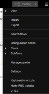 Node-Red : Adding nodes using Palette Manager Raspberry PI
