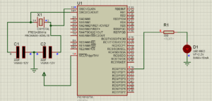 PIC16F877A : Blinking LED using PIC Microcontroller