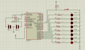 PIC Microcontroller Timer1: LED Control with PIC16F877A