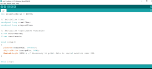 Measuring Capacitance with Arduino in Proteus