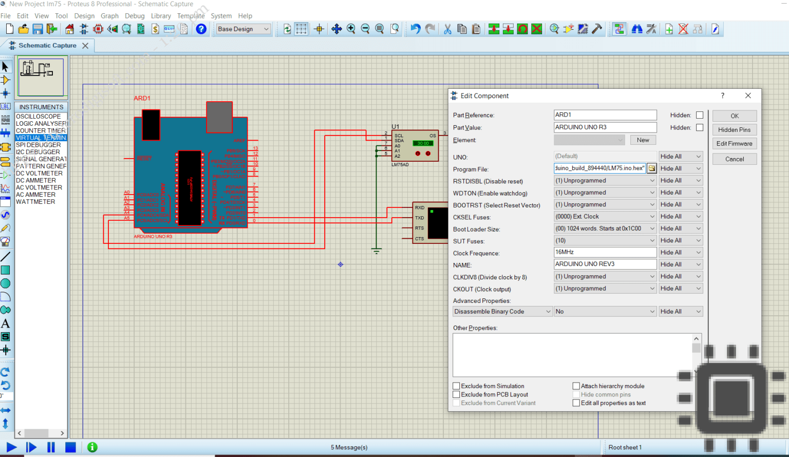 Interfacing LM75 Temperature Sensor Module with Arduino
