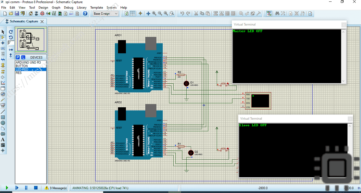 SPI Communication between Two Arduino Boards