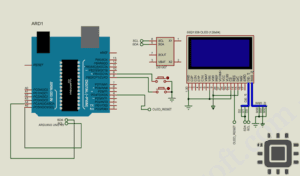 Arduino RTC-DS1307 and SSD1306 OLED Display in Proteus