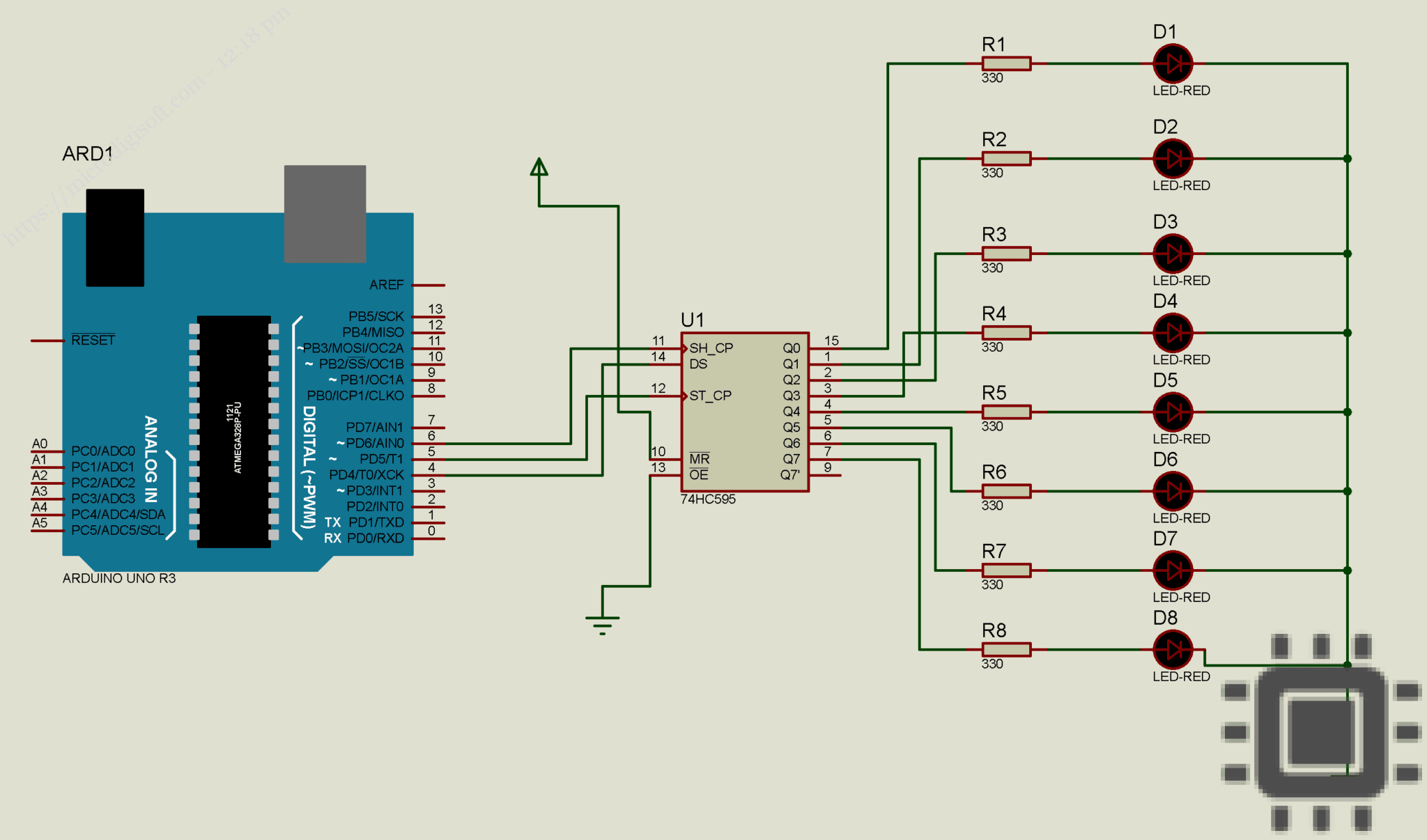 How to use 74HC595 Shift Register with Arduino?