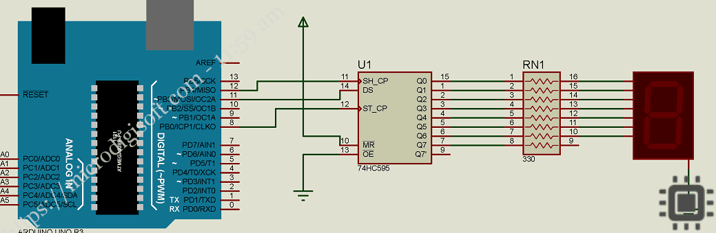 Display Characters on 7-Segment Display with Shift Register?