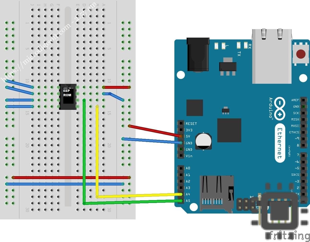 Interfacing EEPROM AT24C02-Two-Wire Serial with Arduino