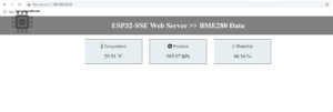 ESP32 Server Sent Events (SSE) Webserver Using Arduino