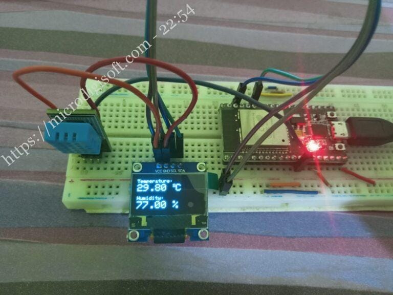 DIY ESP32 Temperature and Humidity Monitor with OLED Display: Step-by ...