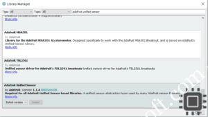 ESP32 MPU-6050 Accelerometer-Gyroscope-Temperature Sensor