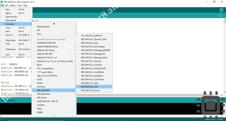 Interfacing 8×8 LED Matrix MAX7219 using in Proteus