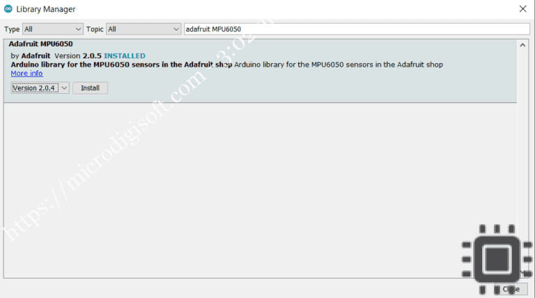 MPU6050 and SSD1306 OLED Display with Arduino