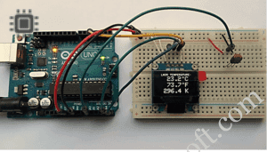 Read LM35 Temperature on OLED Display with Arduino Uno