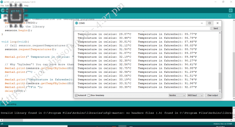 How to Interface DS18B20 Temperature Sensor with Arduino?