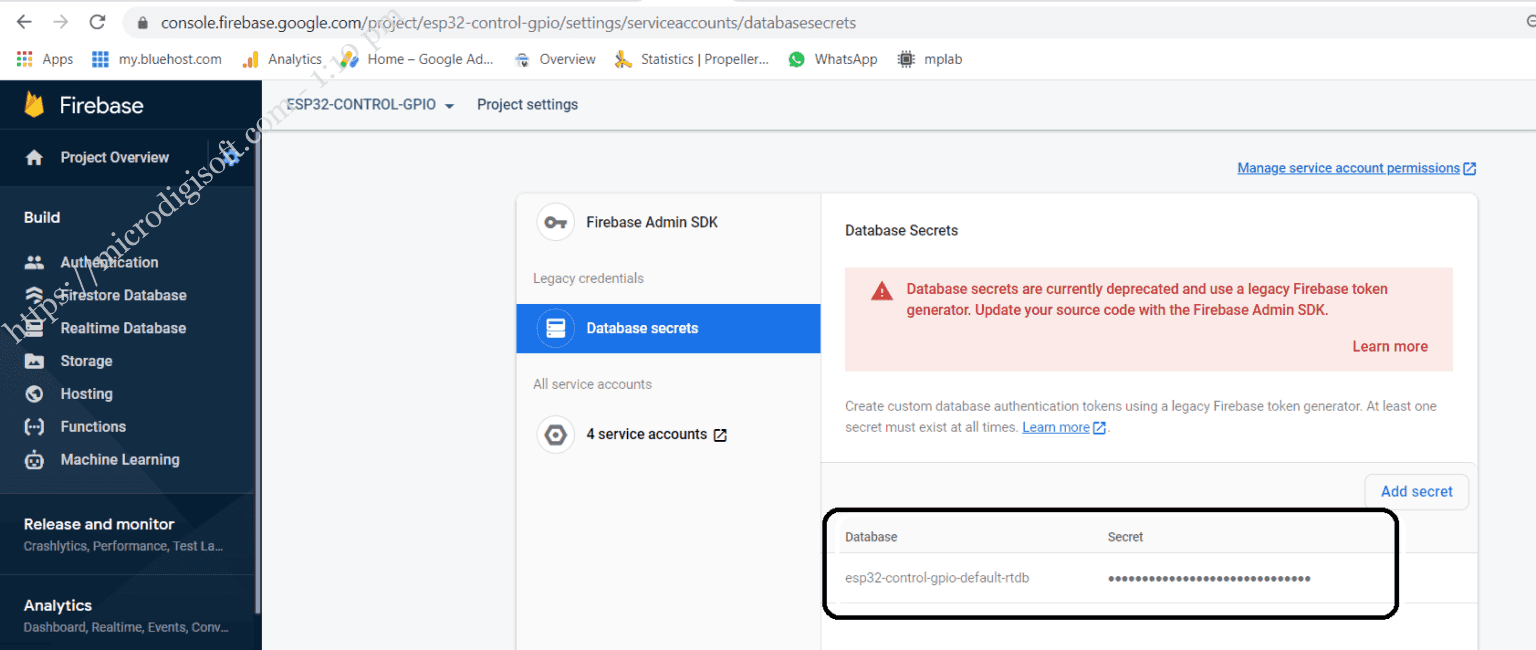 Remote GPIO Control: Google Firebase with ESP32 and Arduino
