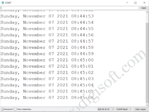 Current Date and Time with ESP32 using NTP Server-Client and Arduino
