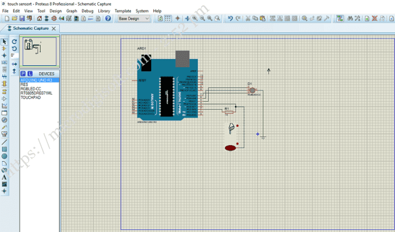 Capacitive Touch Sensor with Arduino in Proteus Software