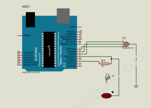 Capacitive Touch Sensor with Arduino in Proteus Software