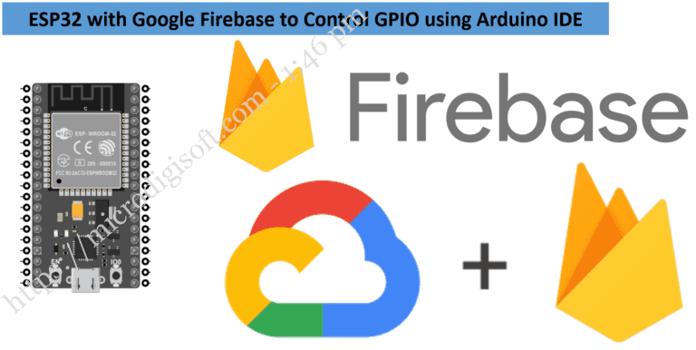 Remote GPIO Control: Google Firebase with ESP32 and Arduino