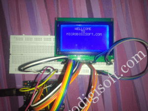 Interfacing 128×64 Graphical LCD with Arduino