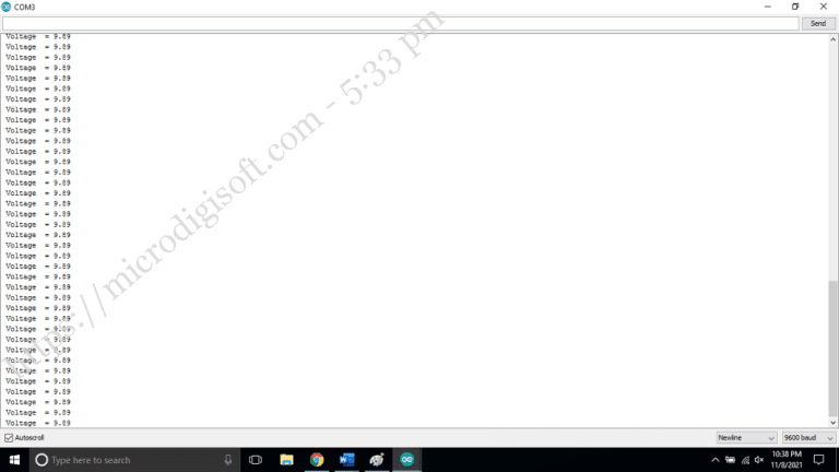 Interfacing Digital Voltmeter with Arduino Uno