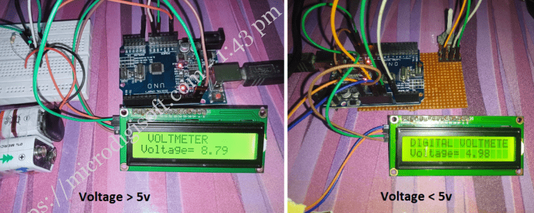 How to Make Digital Voltmeter with an Arduino & 16×2 LCD