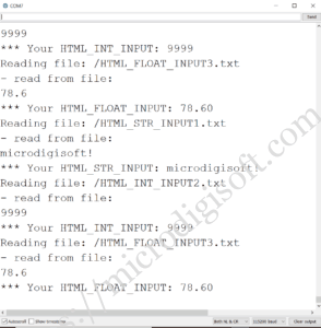 ESP32-ESP8266 Passing Input Data on HTML Form Webserver