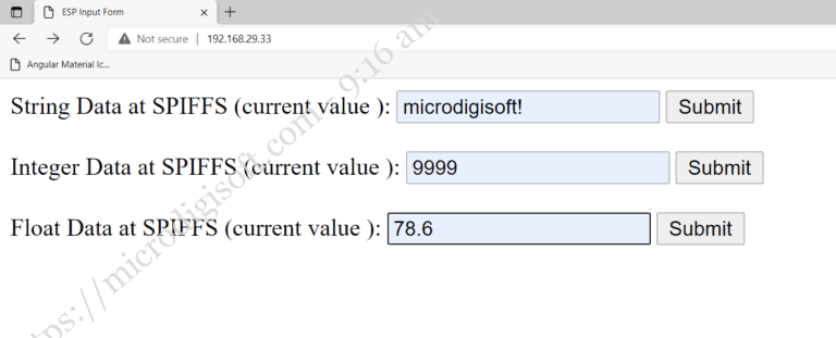 Esp32esp8266 Passing Input Data On Html Form Web Server