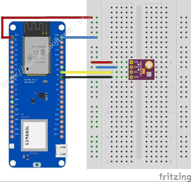 Publishing BME280 Sensor Data to ThingSpeak with ESP32-TTGO T-Call SIM800L
