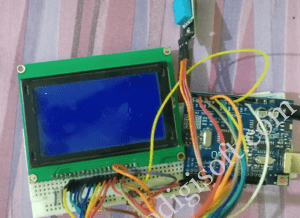 Interface 128X64 GLCD with DHT11 Sensor Using Arduino