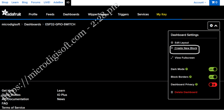ESP32 with Google Assistant and Adafruit IO via Arduino IDE