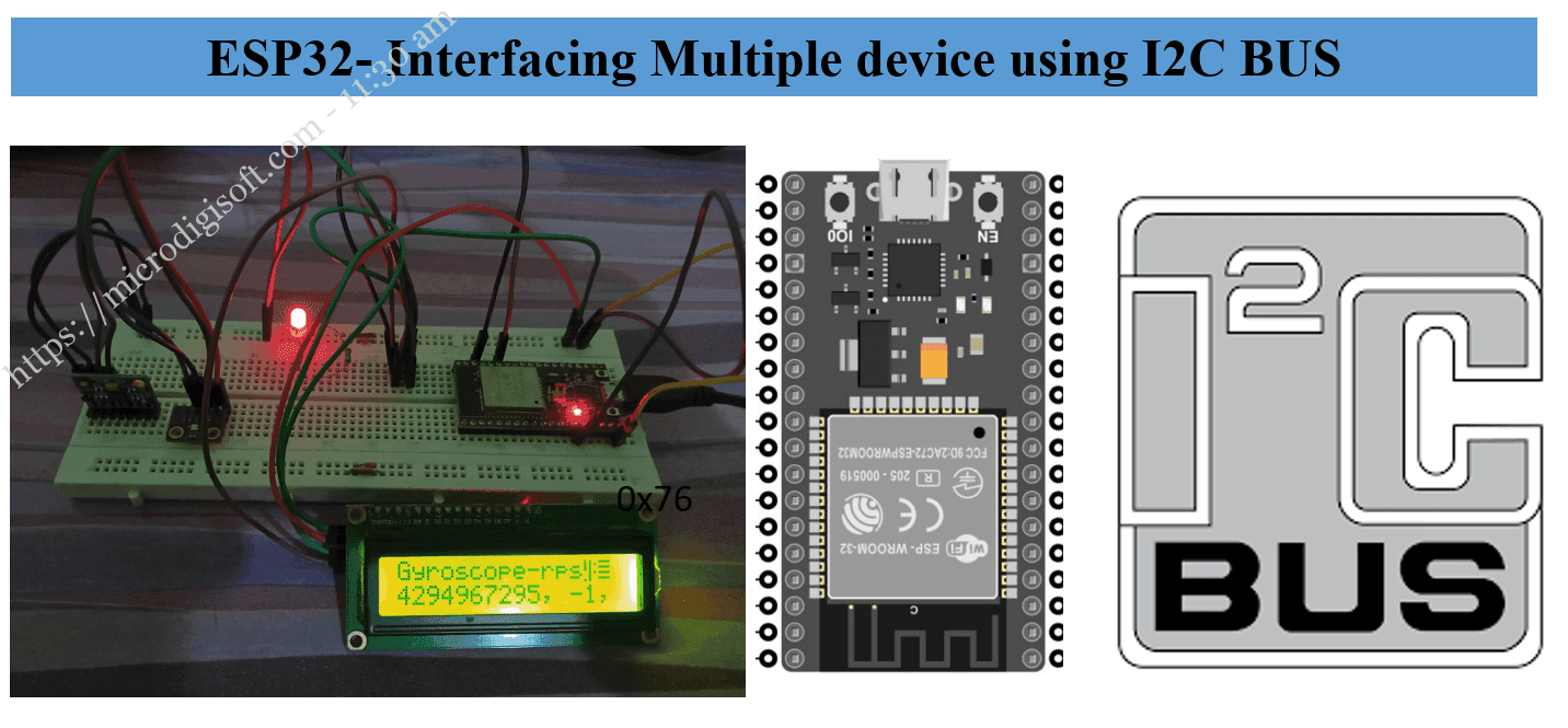 ESP32- Interfacing Multiple device using I2C BUS