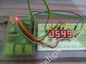 4-Digit 7-Segment Display using Raspberry Pi