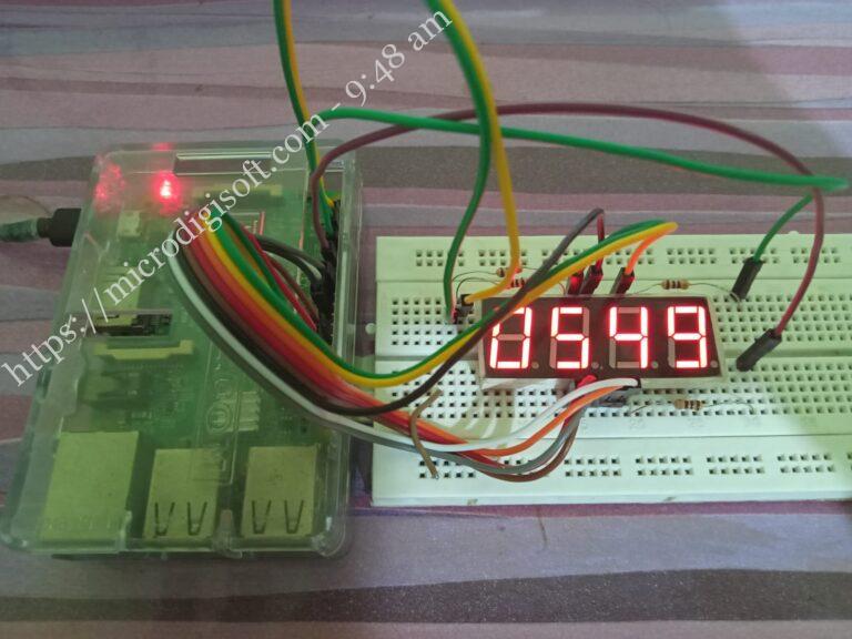 4-Digit 7-Segment Display using Raspberry Pi