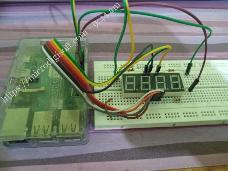 4-Digit 7-Segment Display using Raspberry Pi