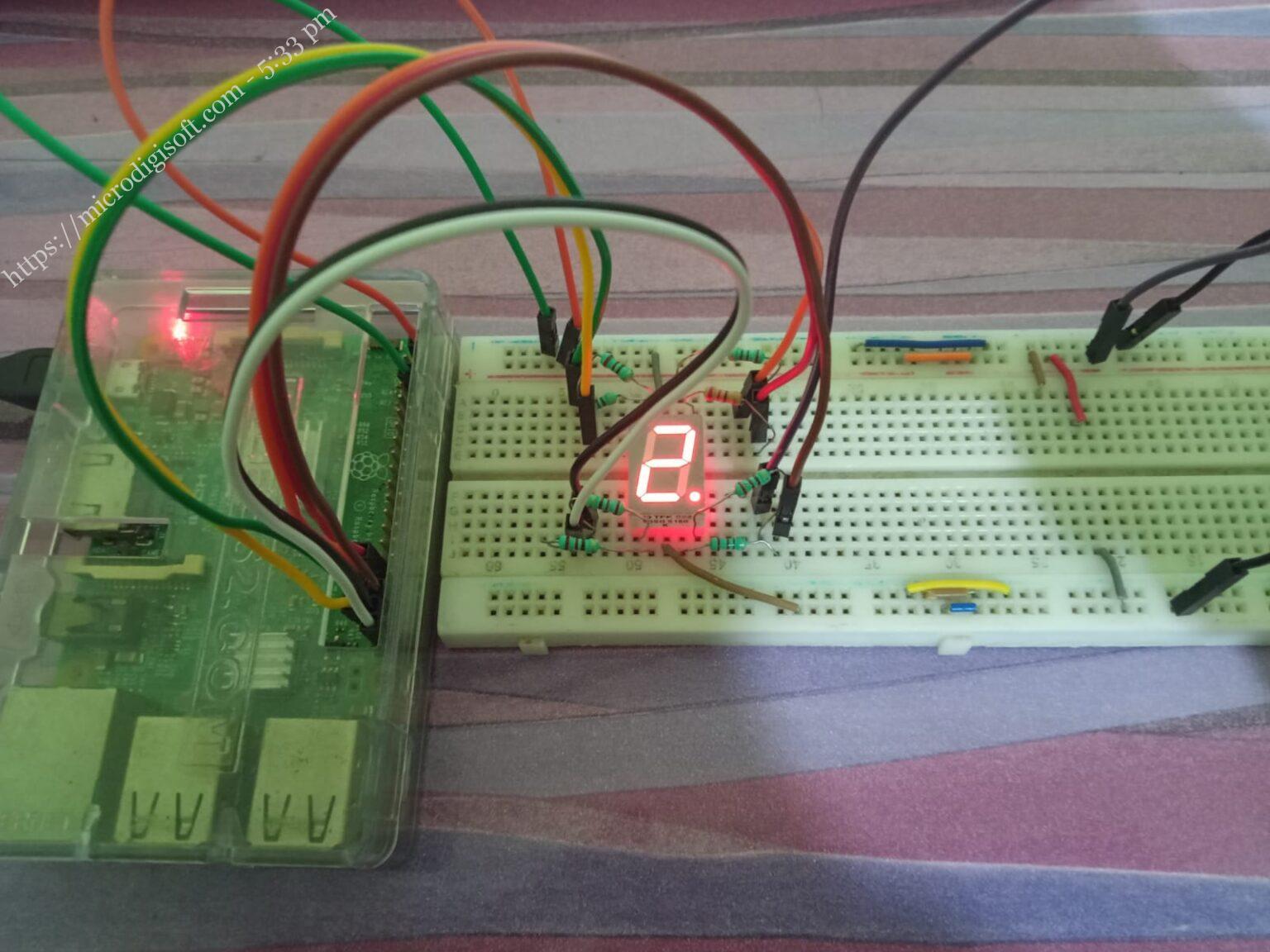 7 Segment Display Interfacing With Raspberry Pi