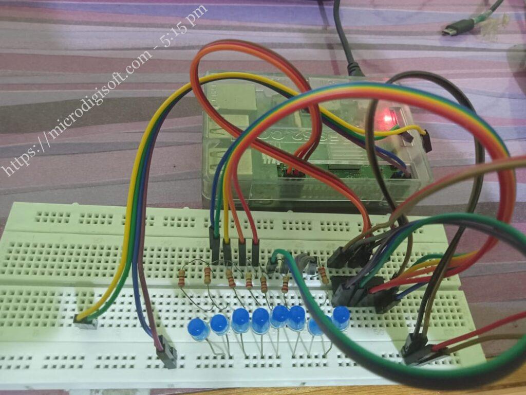 Interfacing 74HC595 Serial Shift Register with Raspberry Pi