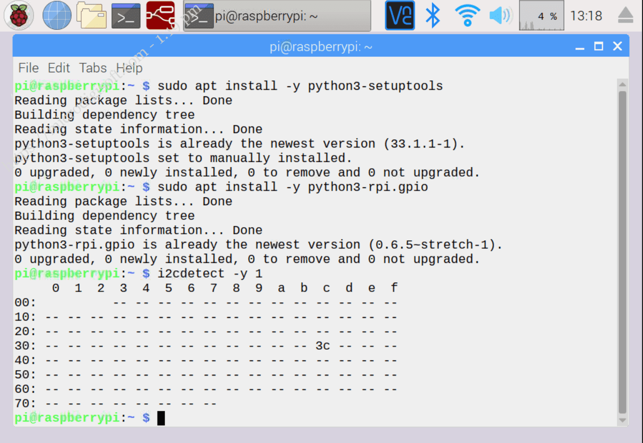 Interfacing SSD1306 OLED Display with Raspberry Pi