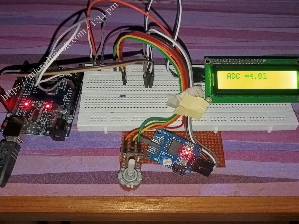 Interfacing PCF8591 ADC/DAC Module with Arduino