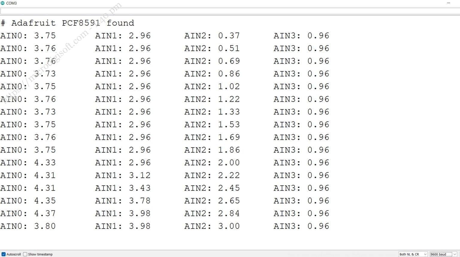 Interfacing PCF8591 ADC / DAC Module with Arduino