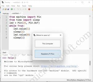 Getting Started with Raspberry Pi Pico Using Thonny IDE