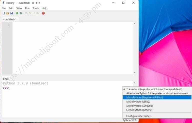 Getting Started with Raspberry Pi Pico Using Thonny IDE