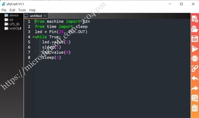 Getting Started with Raspberry Pi Pico Using uPyCraft IDE