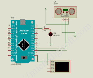 HC-SR04 Sensor with Arduino Nano | microdigisoft.com